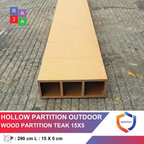 Jual Partisi WPC Outdoor | Partisi Square Tube | WPC Hollow Tube ...