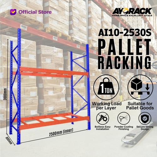 Promo RACK PALLET 1 TON AYORACK AI10-2530S W9 - RAK BESI PALET RACKING ...