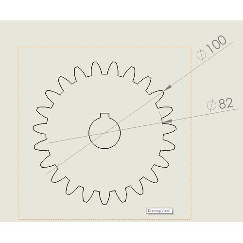 Jual Gear Spur M4 Ukuran Custom Material S45C, Roda Gigi Lurus Diameter ...
