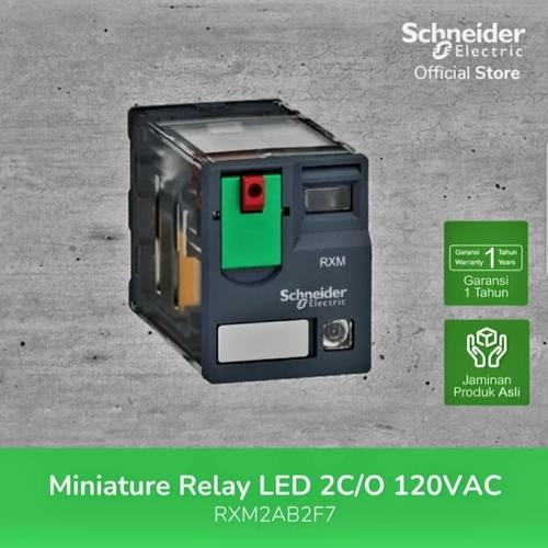 Jual Schneider Electric Zelio RXM Plug In Relay 120VAC 12A Original Ref ...