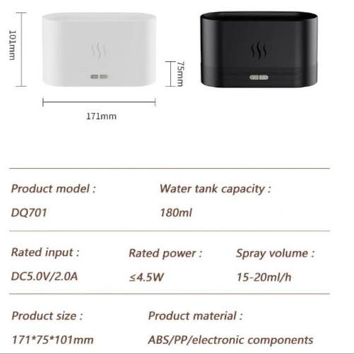 Jual Ptc Air Humidifier/ Flame Diffuser Aromatherapy /Ultrasonic ...