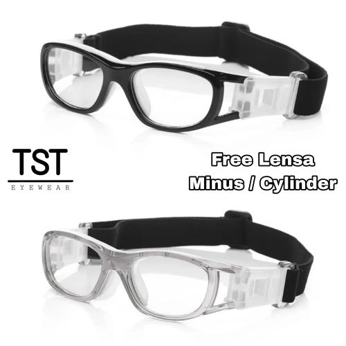 Jual Frame Kacamata Olahraga Basket Futsal Voli Free Lensa Minus ...