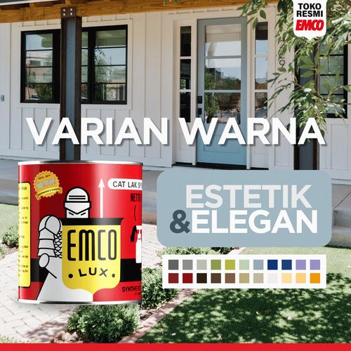 Jual Warna Estetik & Elegan Emco Lux Cat Kayu & Besi 1kg Gloss Finish Cat Pagar & Pintu Rumah ...