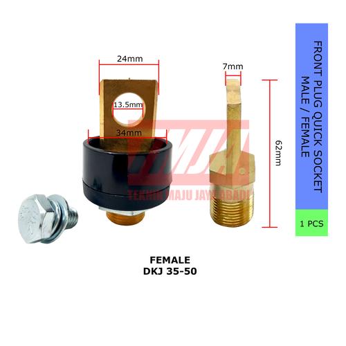 Jual Front Plug Panel Quick Socket Male Female DKJ 10-25 35-50 50-70 70 ...