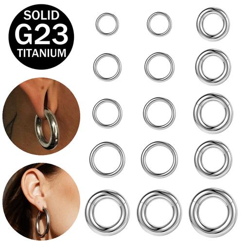 Jual G23 Titanium Ear Expander 1 Pc Silver Septum Ring Multifuctional ...