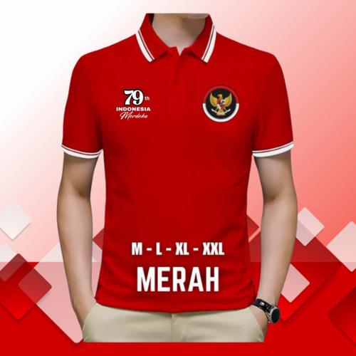 Jual POLO SHIRT BAJU KAOS JERSEY BOLA TIMNAS HUT RI KEMERDEKAAN REPUBLIK INDONESIA 79 HOME AWAY ...