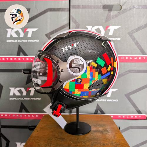Jual Helm Jadul Klasik Retro Half Face KYT ELSICO Motif Corak #5 ...
