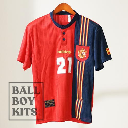 Jual Original Spain Retro 1996 Home Kit Repro Jersey - #10 RAUL, M ...