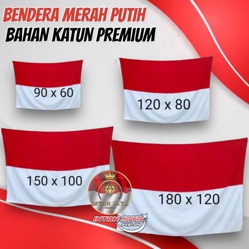 Jual Bendera Merah Putih Bahan Kain Katun Tebal /Bendera indonesia ...