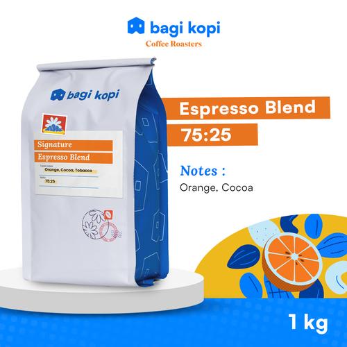 Jual Kopi Espresso Arabica Robusta Blend 75:25 Bagi Kopi - Wholebeans 1 ...