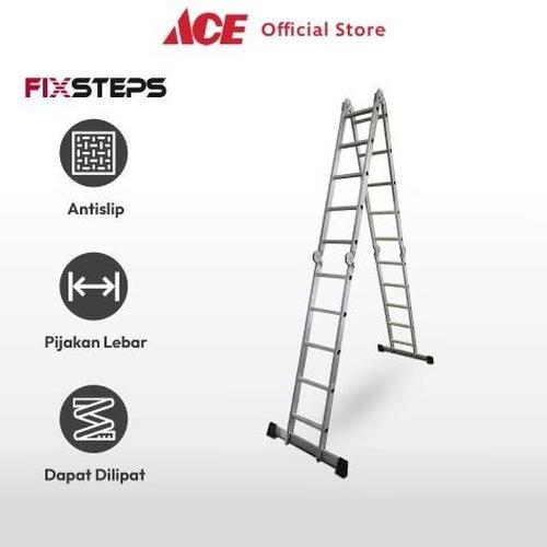 Jual Ace Indonesia Fixsteps 5.5 Mtr Tangga Lipat Aluminium 4X5 Step ...
