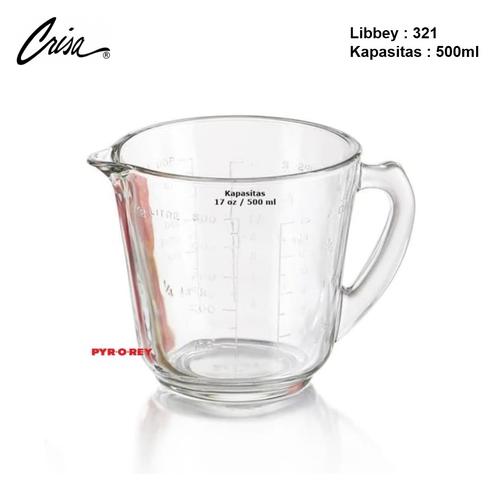 Jual Crisa Gelas Takar Ukur Kaca Cangkir Glass Measuring Cup 500ml ...