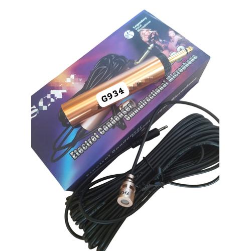 Jual G934 MIC JEPIT MIK MIX CONDENSOR CLIP ON KLIP KABEL 10 METER ...