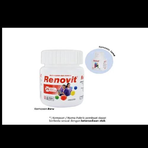 Jual Renovit 30 - Renovit Botol Isi 30 - Multivitamin dan Mineral ...
