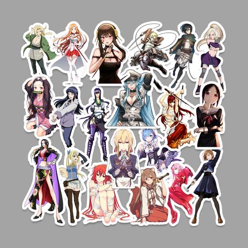 Promo STICKER PACK - WAIFU / ANIME GIRLS | STICKER KOPER STICKER ...