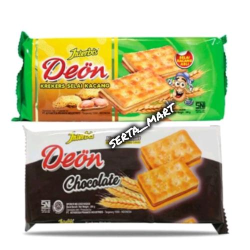 Jual Interbis Deon Crackers 200gr - Biskuit Deon Selai Kacang / Cokelat ...