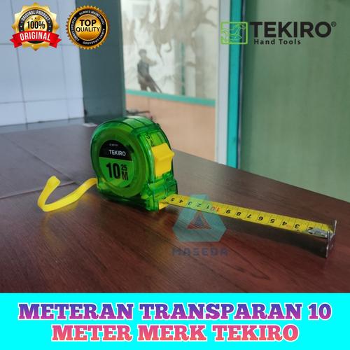 Jual Tekiro Meteran 10m transparan measuring tape 10m transparan Tekiro ...