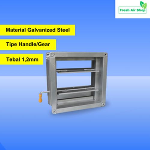 Jual Square Volume Damper Ducting Handle/Gear Type - Gear, 300x250 ...