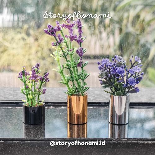 Jual MINIATUR 1:12 TANAMAN BUNGA PLASTIK FLOWER LEAF PLANTS POT ...