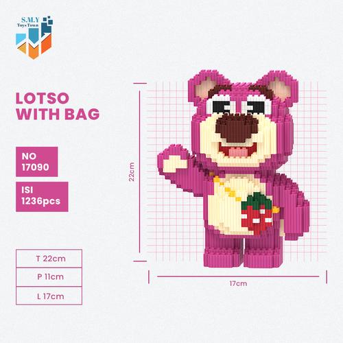 Jual SMY Nano Block Lotso Bear Bricks Education Magic Block Mainan ...