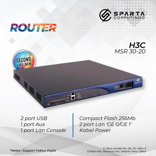 Jual Promo H3C MSR 30-20 Router Berkualitas dan Bergaransi - Jakarta ...