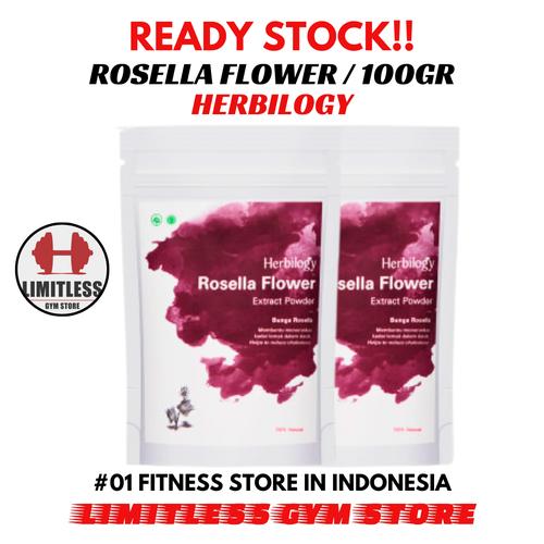 Jual Herbilogy Rosella Flower (Bunga Rosela) Extract Powder - 100gr ...