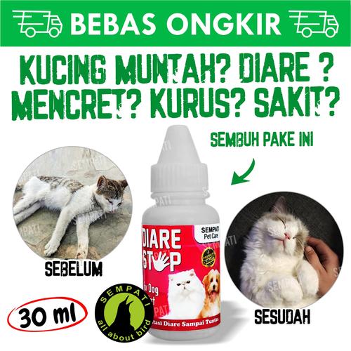 Jual Obat kucing sakit muntah mencret kurus malnutrisi diare stop 30ml ...