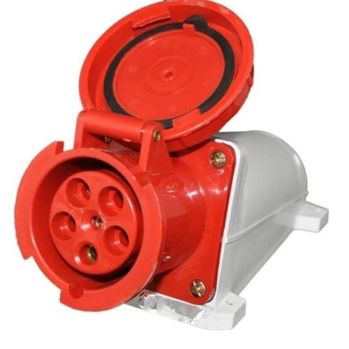 Jual Stop Kontak Industrial 3phase Socket Surface Mounting 5Pin 63A ...
