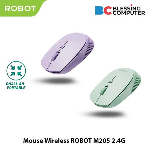 Jual Mouse Wireless ROBOT M205 2.4G - Purple - Kota Denpasar - Blessing ...
