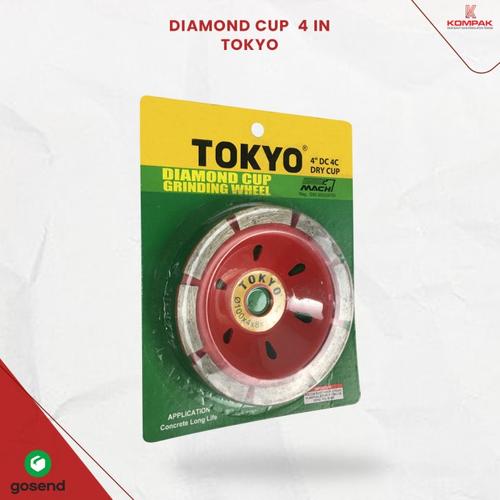 Jual Mata Gerinda Mangkok Poles 4 inch Diamond Wheel TOKYO Turbo Kering ...