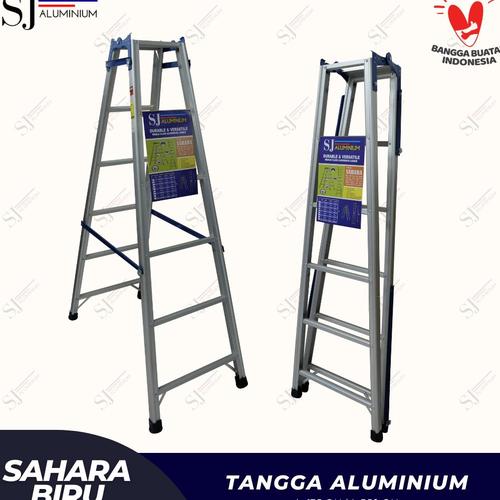 Jual Tangga Lipat Aluminium Ladder Multifungsi - Sahara Biru Ukuran 1 ...