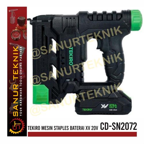 Jual TEKIRO Cordless Stapler Nailer Gun / Mesin Staples Baterai XV 20V 20 V - Kota Surabaya ...