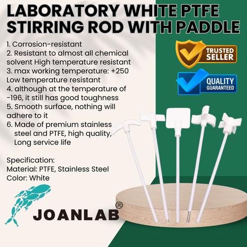 Jual Joanlab Laboratory white PTFE coating magnetic stirring rod with ...