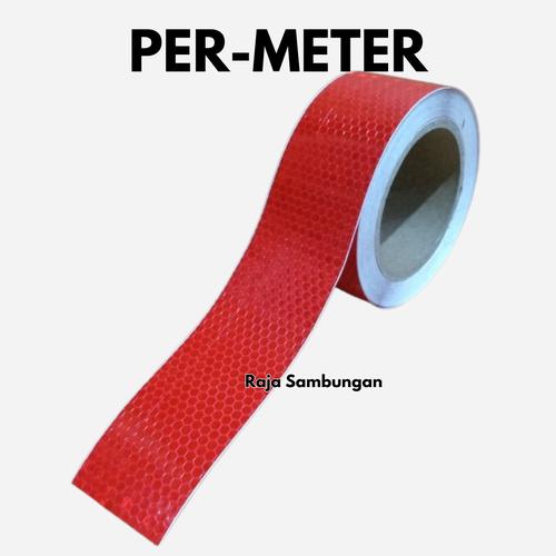 Jual Permeter Sticker Reflective Lebar 5 cm Lakban Scotlight Tape 2 ...