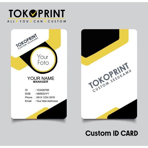 Jual Nikmati Custom Cetak Id Card Pvc Premium Kartu Member Kartu ...