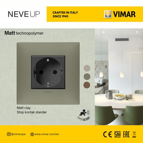 Jual Saklar Vimar Neve Up Stop Kontak - Matt Titanium - Kota Bandung ...