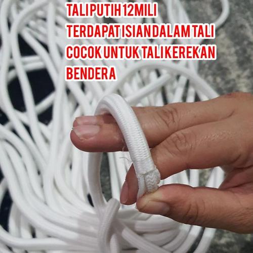 Jual Tali Tiang Bendera Putih 12Mili/Tali Bendera Poly-Nilon Sangat ...