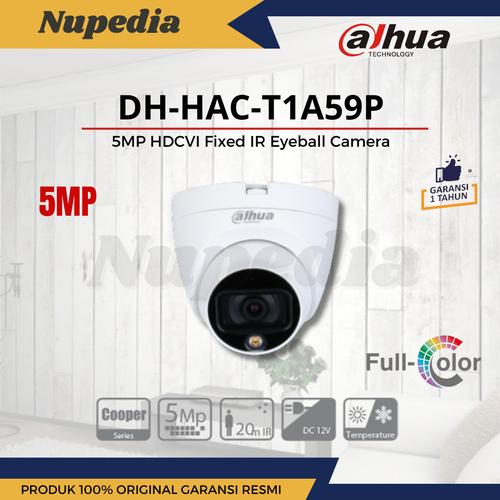 Jual CAMERA CCTV FULL COLOR 5MP DAHUA HAC-T1A59P/HAC-B1A59P - INDOOR ...