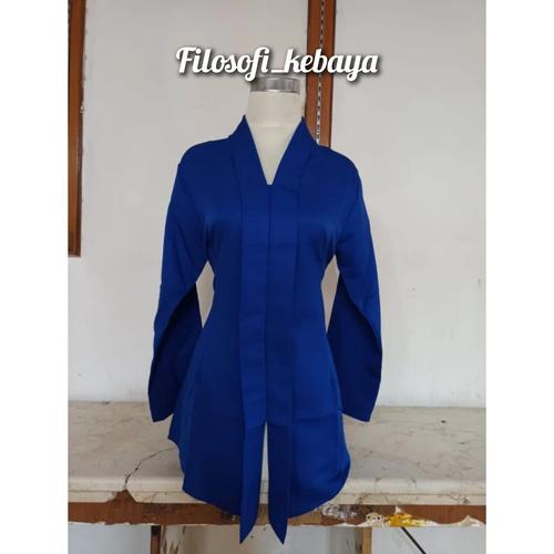 Jual Atasan Kebaya encim polosan//atasan Kebaya kartini Bahan balotelli ...