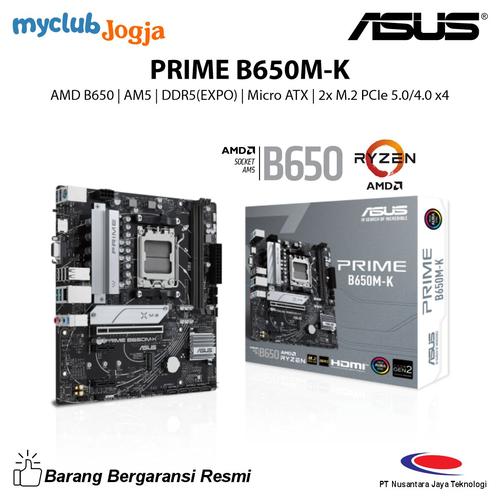 Jual ASUS PRIME B650M-K Motherboard AMD B650 AM5 DDR5 EXPO HDMI VGA M2 NVMe Micro ATX - Kota ...