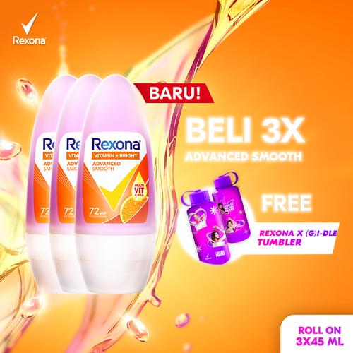 Promo Rexona Women Deodorant Anti-Perspirant Roll On Advanced Smooth 45 ...