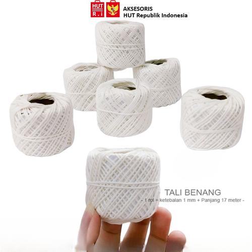 Jual Tali Benang Bendera Merah Putih Hiasan 17 Agustus Tali Bangunan ...
