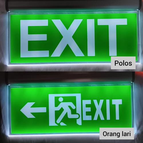 Jual Lampu Emergency Exit Acrilic LED/Lampu Darurat EXIT LED Polos ... Jual Lampu Emergency Exit Acrilic LED/Lampu Darurat EXIT LED Polos ...