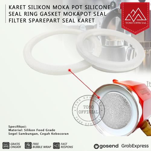 Jual Karet Silikon Moka Pot Silicone Seal Ring Gasket Mokapot Seal ...