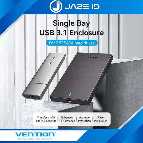 Jual Vention SATA HDD SSD 2.5" Enclosure Case External M2 NVMe Casing ...