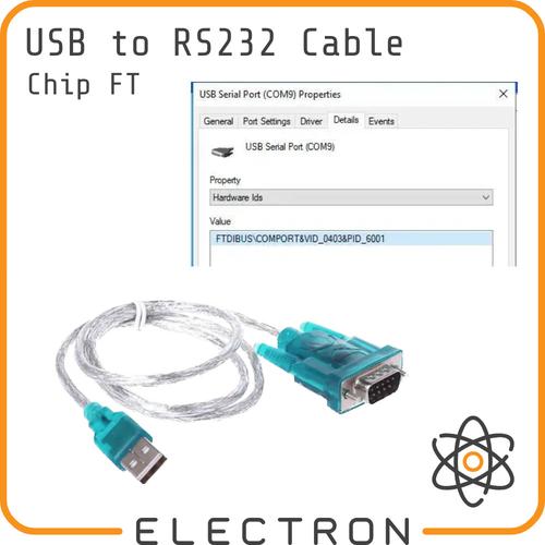 Jual USB to RS232 Serial Cable DB9 Kabel Converter Adapter RS 232 COM ...