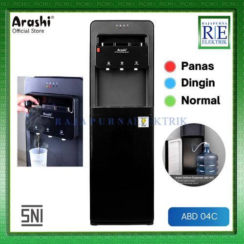 Promo ARASHI Dispenser Air Galon Bawah ABD 04C - Fungsi Panas Dingin ...
