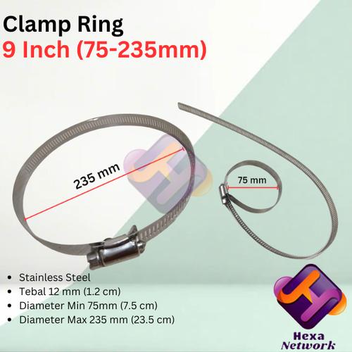 Jual Klemring 6 Inchi dan 9 inchi Pengikat ODP klem ring Clamp Selang ...