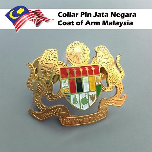 Jual Pin Malaysia KPM Logam Kuningan - Collar Pin Malaysia - Polos ...