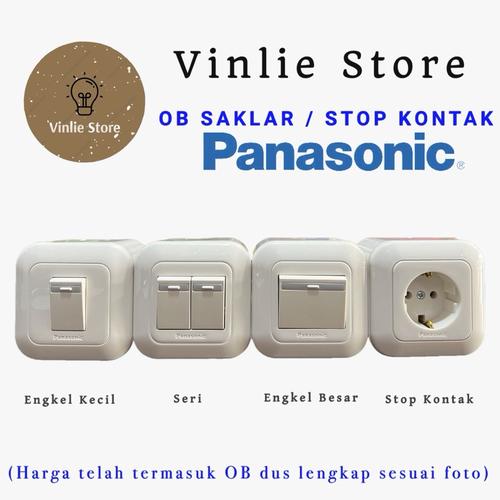 Jual SAKLAR STOP KONTAK OB PANASONIC SAKLAR KECIL / BESAR OUTBOW ...